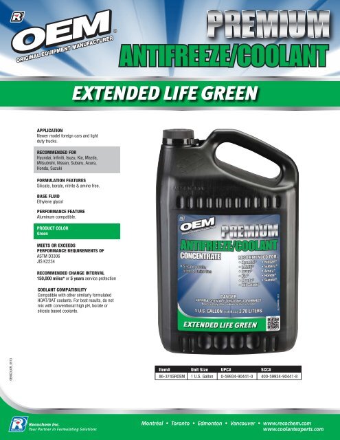 Coolant Technology Recochem, 42% OFF | brunofuga.adv.br