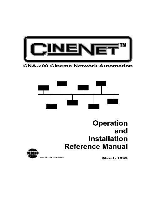 CNA-200 March1999 - R.S. Engineering and Manufacturing