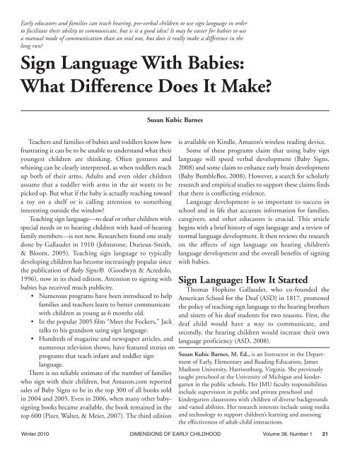 Sign Language With Babies What Difference Does It Make Sign Language With Babies What Difference Does It Make