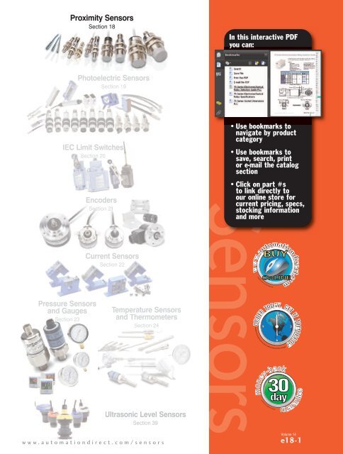 Proximity Sensors - Automationdirect