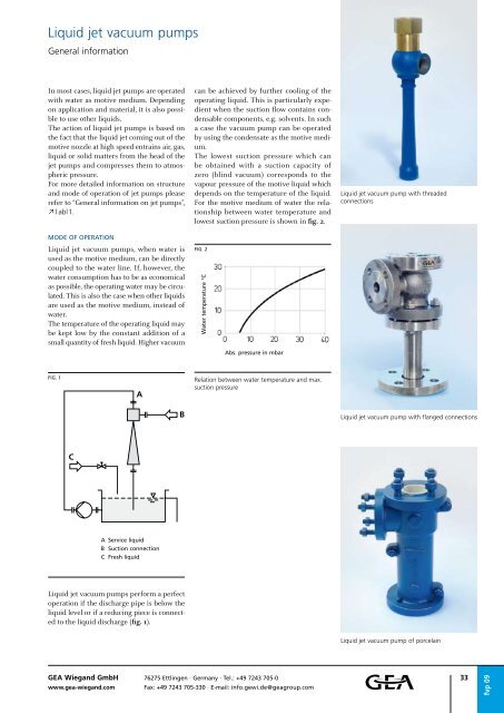 Liquid jet vacuum pumps