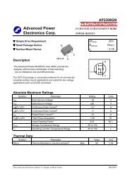 data sheet - Advanced Power Electronics Corp.
