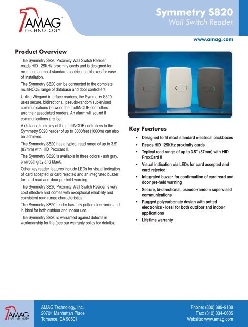 Symmetry S820 - AMAG