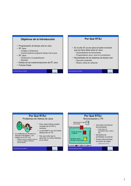 Introducción a RT Java - DIT - Universidad Politécnica de Madrid