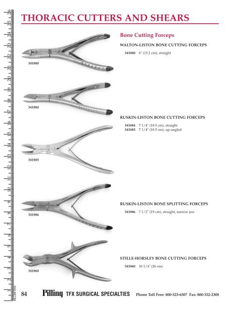 THORACIC CUTTERS AND SHEARS
