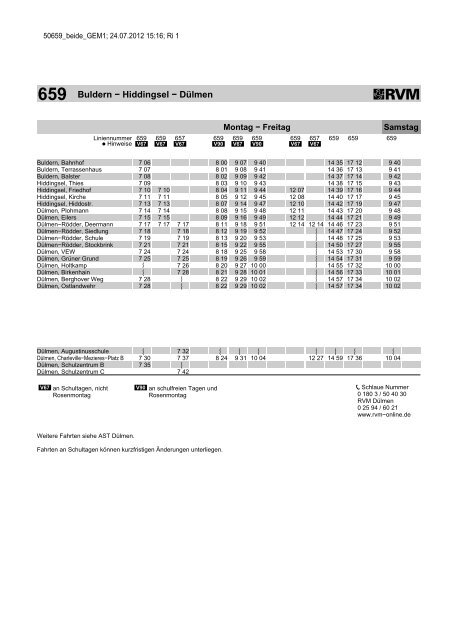 659 - Bus und Bahn im Münsterland