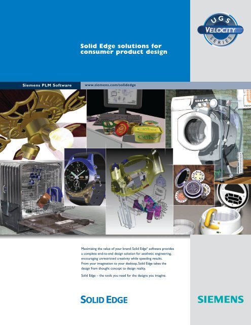 Solid Edge solutions for consumer product design - Siemens PLM ...