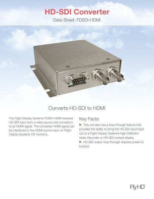 Spec Sheet - Flight Display Systems