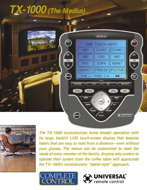 TX-1000(The Medius) - Universal Remote Control