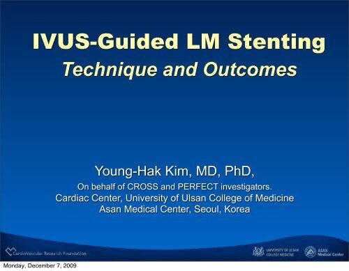 IVUS-Guided LM Stenting