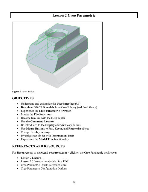 Lesson 2 Creo Parametric