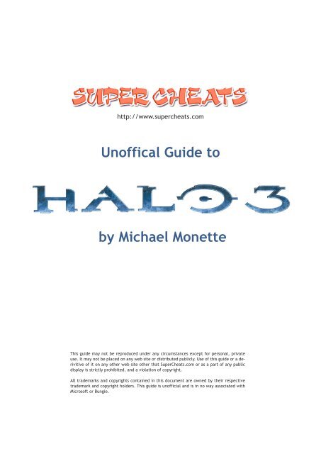 Halo 3 PDF - SuperCheats.com