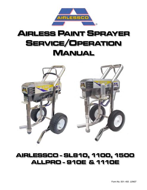 SL810, 1100, 1500 - Paint Spray Tools