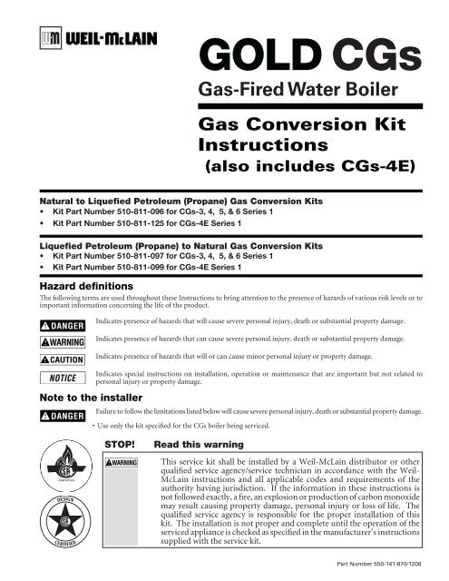 Gas Conversion - Weil-McLain