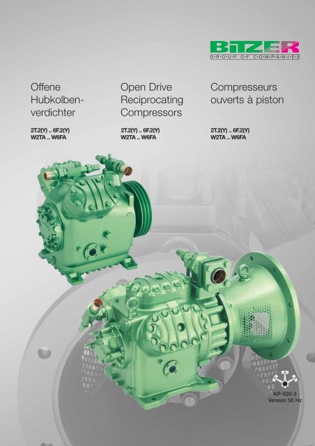 Reciprocating ouverts Ã piston verdichter Compressors - Bitzer