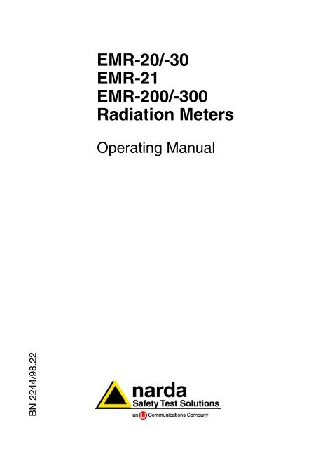 EMR-20 - Narda Safety Test Solutions