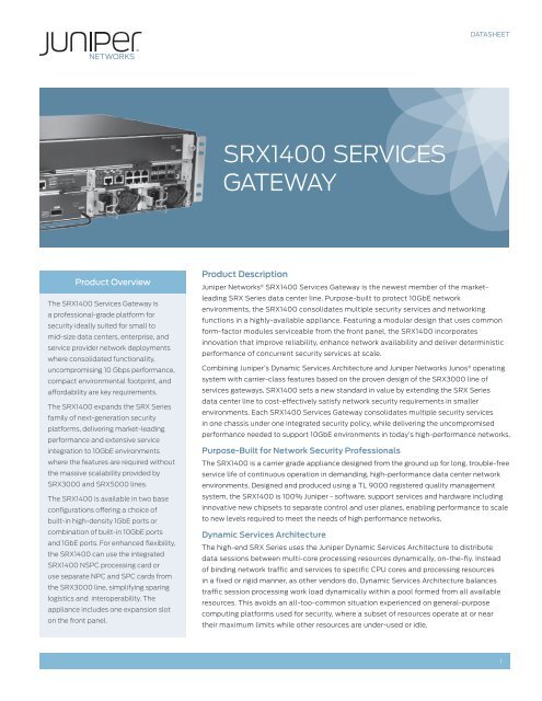 SRX 1400 - Computerlinks