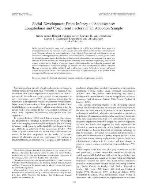 Adolescence Social Development