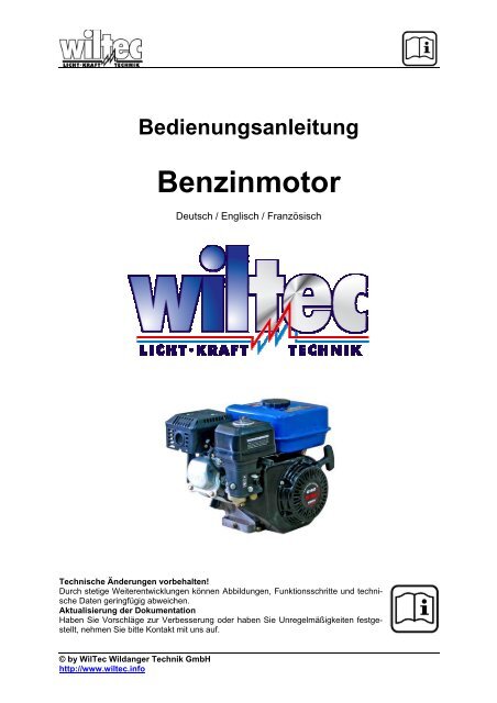 Benzinmotor - WilTec