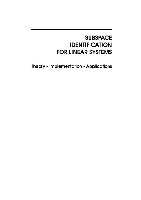 subspace identification.pdf subspace identification.pdf