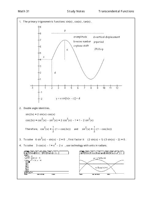 Transcendental Functions