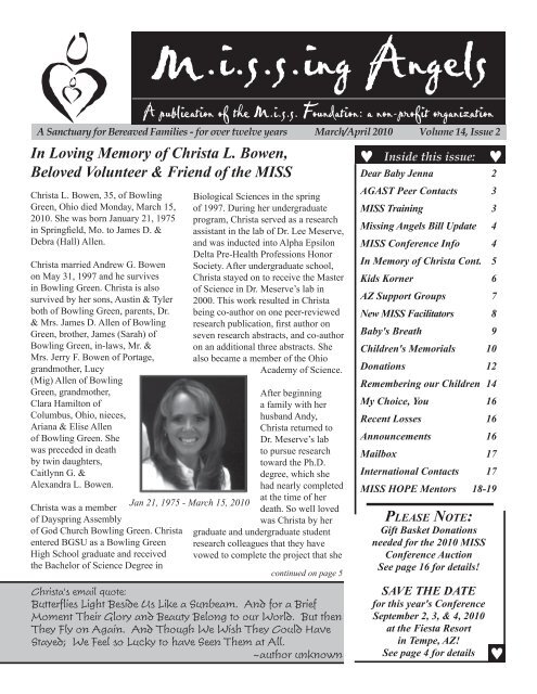 Miss ing Angels - MISS Foundation