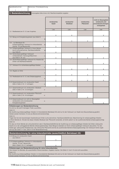 Agrardieselnummer Name bz