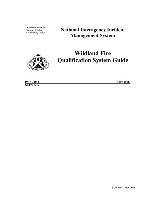 Wildland Fire Qualification System Guide - National Wildfire ...
