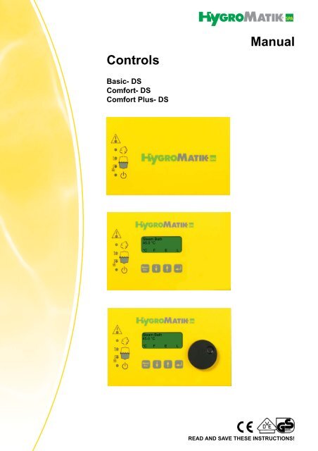 Controls Instruction Manual - HygroMatik