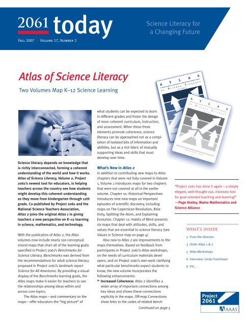Atlas of Science Literacy - Project 2061