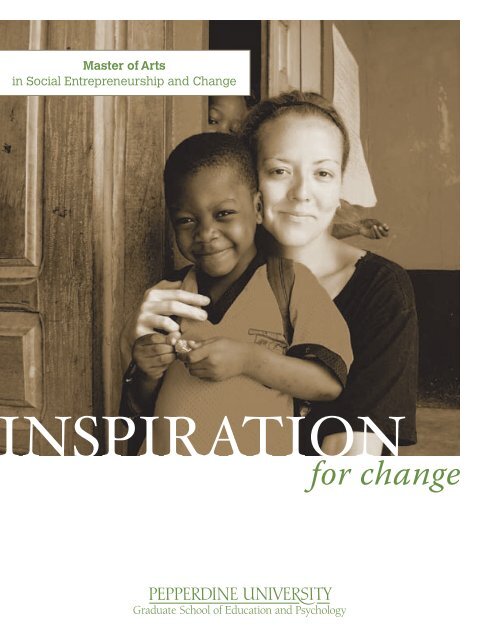 Program Brochure - Graduate School of Education and Psychology ...