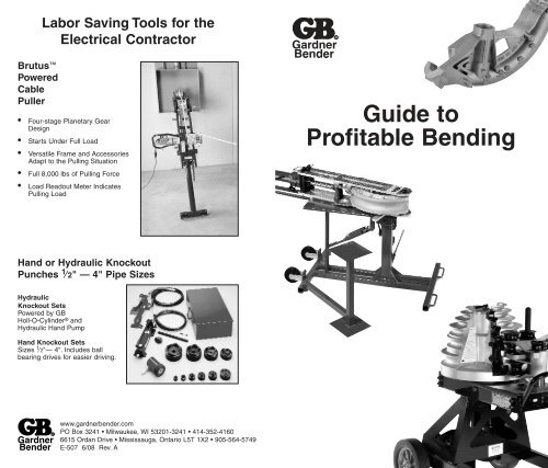 Sidewinder Conduit Bender Gardner Red Section Pgs 3 29 8.01