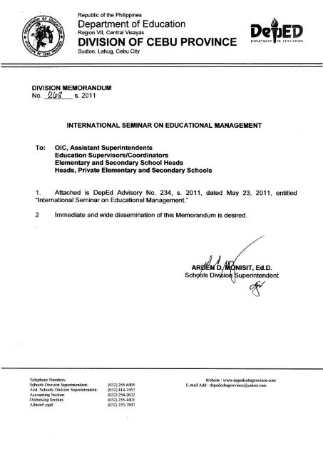 Deped Cebu Province Logo