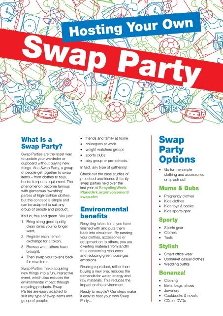 clothing swap party - National Recycling Week - Planet Ark