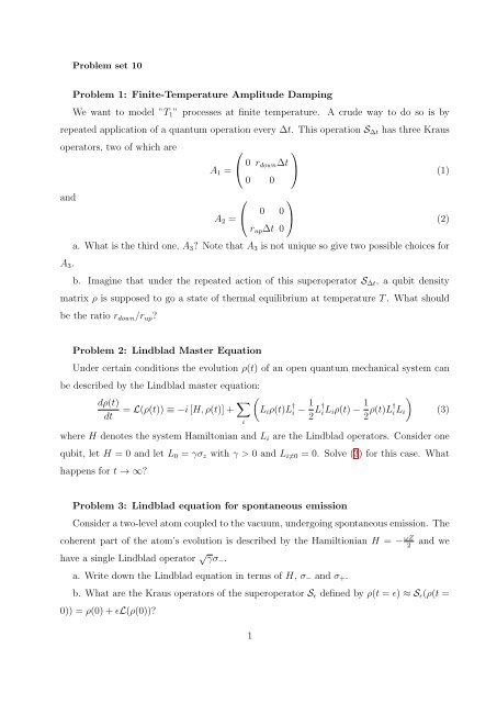 Problem Set 10