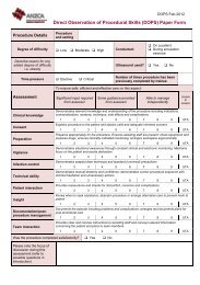Direct Observation of Procedure Form (DOPS)