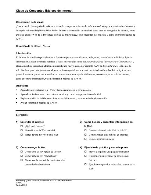 Clase de Conceptos Básicos de Internet