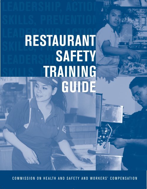 Restaurant Safety Training Guide - California Department of ...