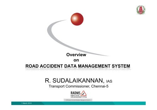 Road Accident Data Management System - Ministry of Road ...