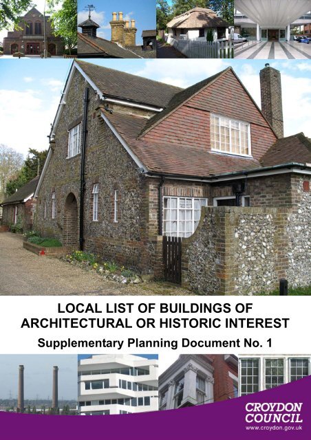Local List Historic Buildings - Croydon Council