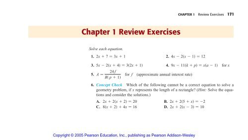 Chapter 1 Review Exercises