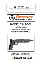 R25 PARTS SCHEMATIC - Ramset Fastening Systems