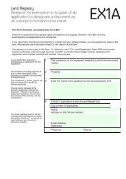 Form NAP - Land Registry