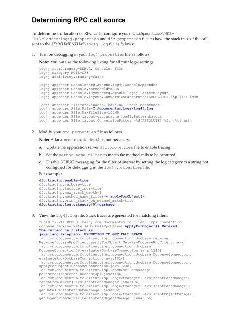 Determining RPC call source - EMC Community Network