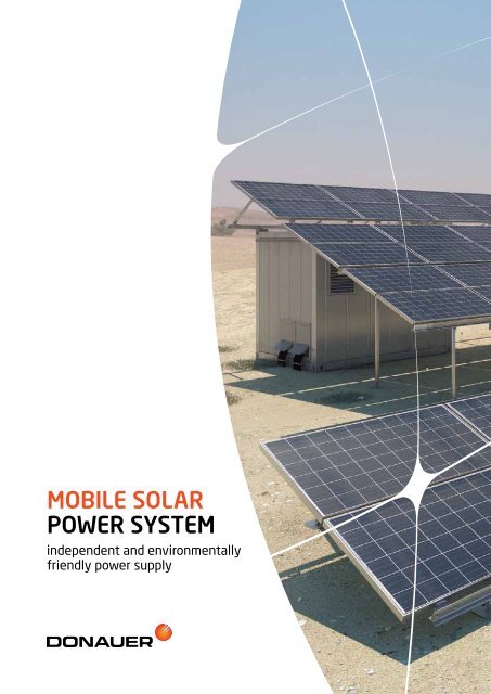 MOBILE SOLAR POWER SYSTEM - Solar Bazaar