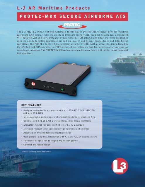 PROTEC-MRX Secure Airborne AIS - L-3 Aviation Recorders