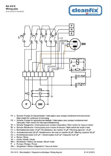 RA 410 E Wiring plan