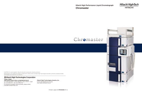 Chromaster Brochure.pdf - Hitachi High Technologies America, Inc