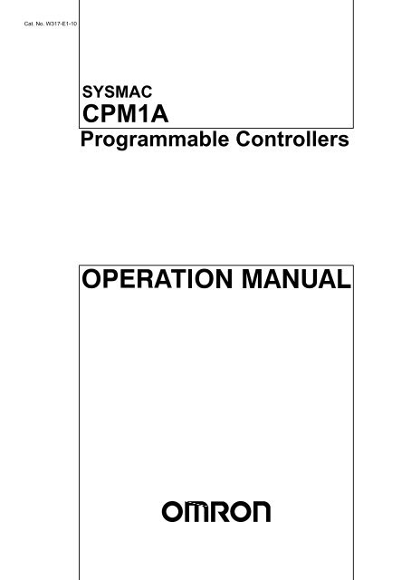 SYSMAC CPM1A Programmable Controllers - PLCeasy
