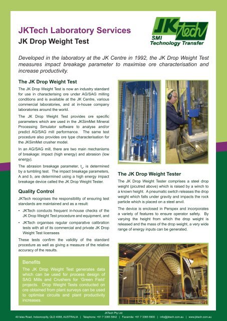 JK Drop Weight Test - JKTech